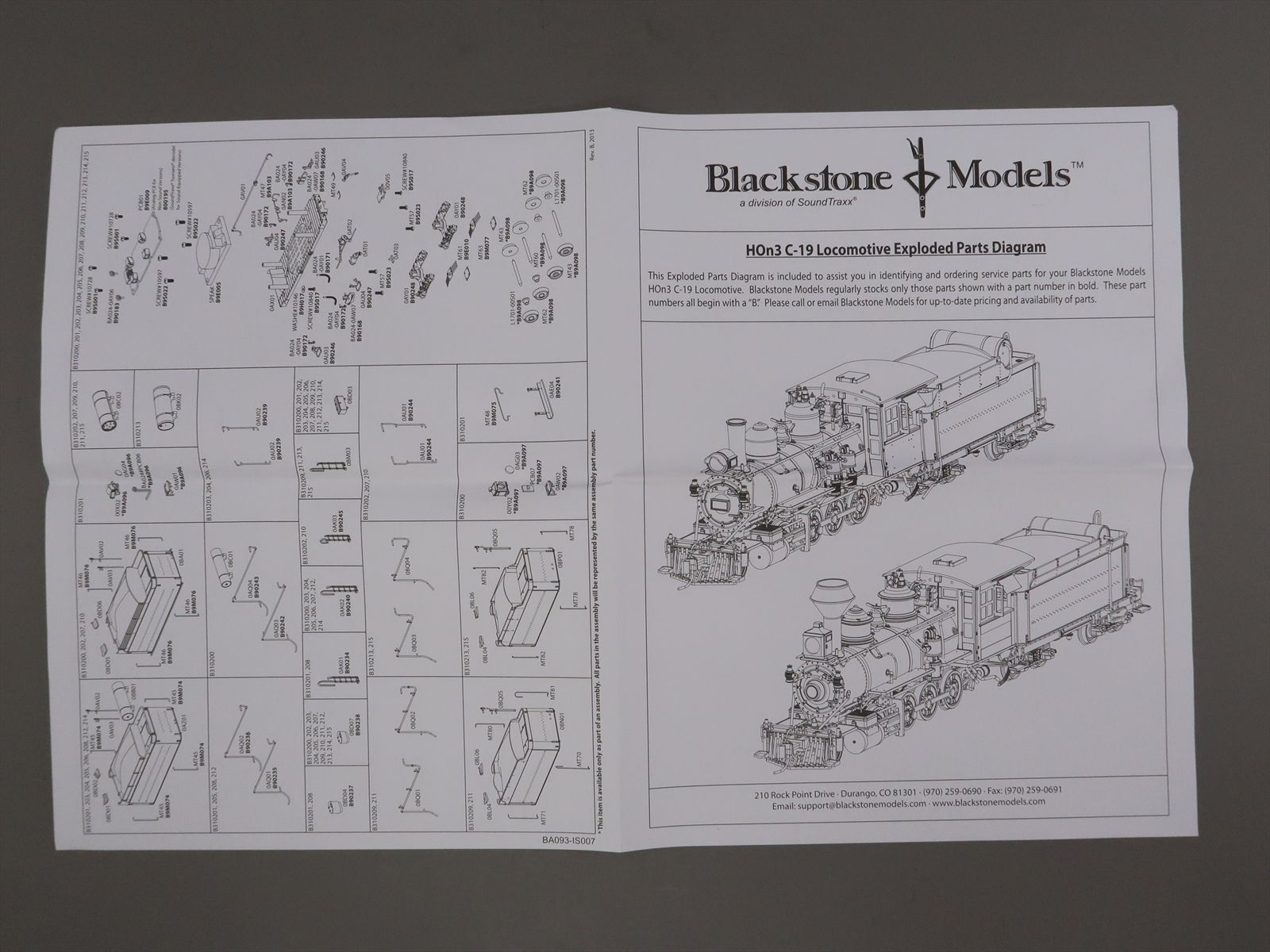 HOn3 Scale - Blackstone PN B310210W-S C-19 2-8-0 Steam Locomotive D&RGW ...