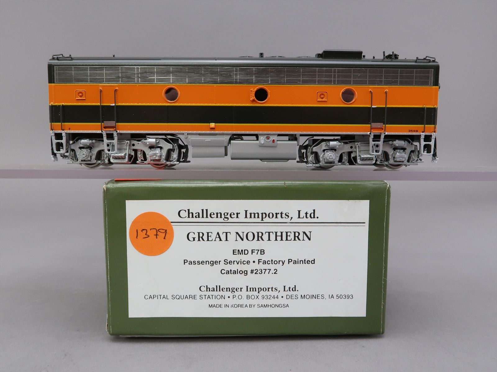 HO Brass Model - CIL 2377.2 GN Great Northern F7 F7B Passenger Service ...