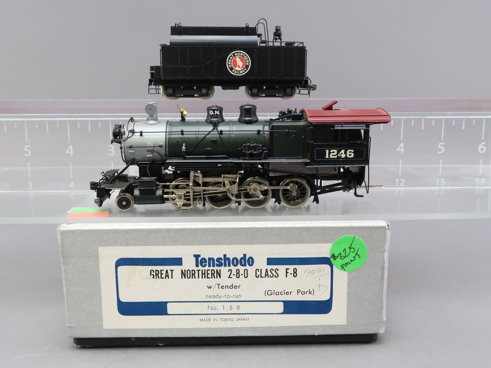 HO Brass Model - PFM 158 GN Great Northern F-8 2-8-0 #1246 Glacier Park ...