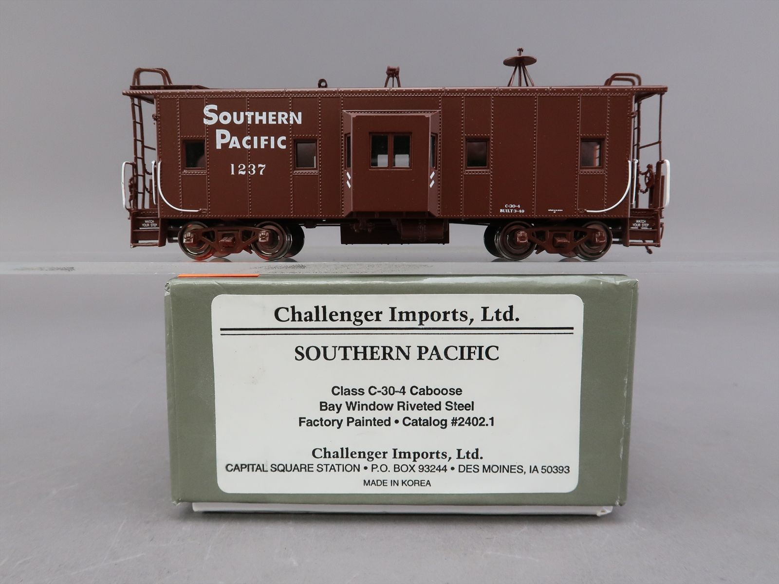 HO Brass Model - CIL 2402.1 SP Southern Pacific C-30-4 Caboose Bay ...