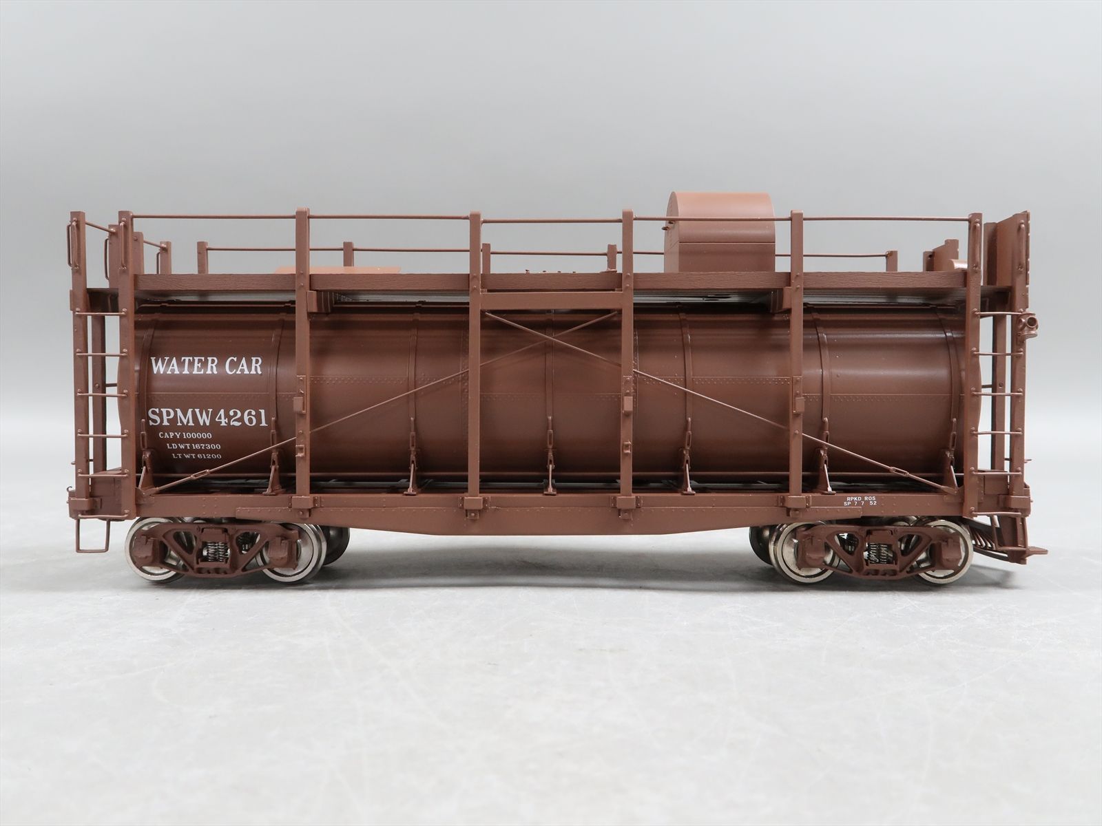 O Brass Model - DP SP Southern Pacific Fire Train 4-6-0 + 2 Water Cars ...