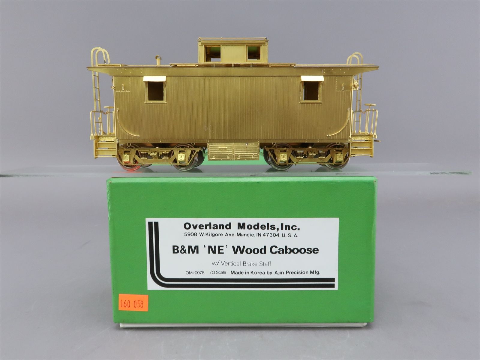 O Brass Model - OMI 0078 B&M Boston & Maine NE Wood Caboose Vertical ...