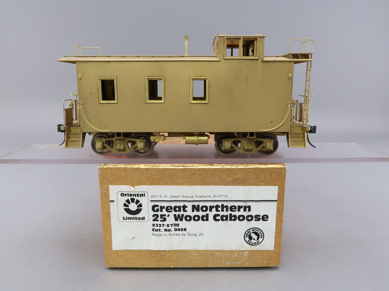 O Brass Model - Oriental 0456 GN Great Northern 25' Wood Caboose #X337 ...