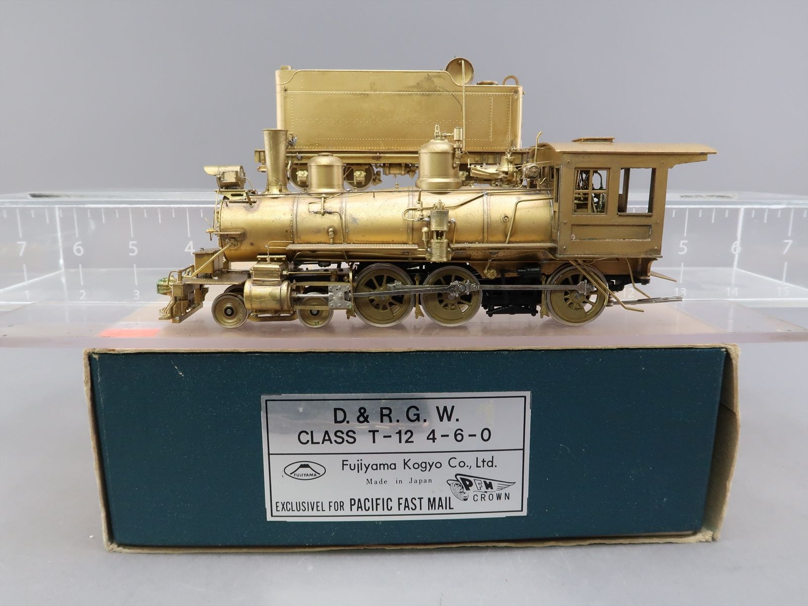 On3 Brass Model - PFM D&RGW Rio Grande 4-6-0 T-12 - Unpainted - 1973 Run - Fujiyama