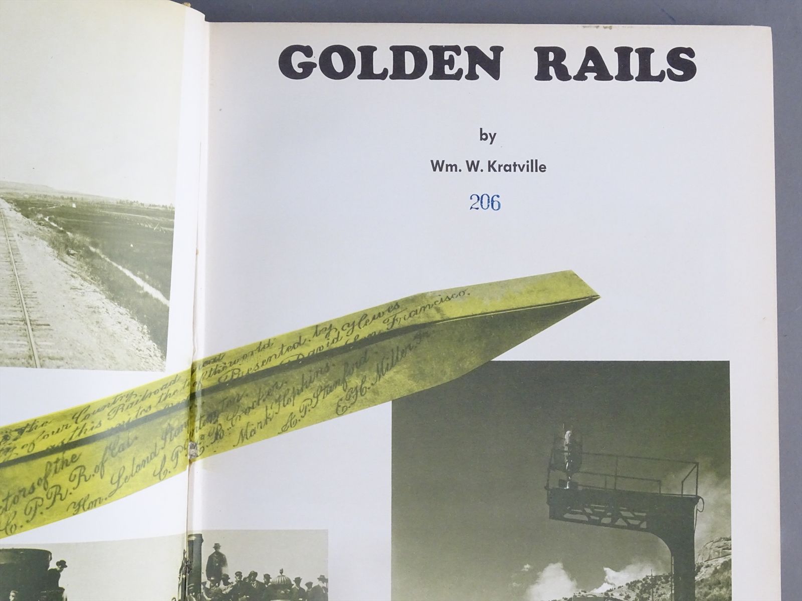 Railroad Book: Golden Rails - Kratville - NUMBERED