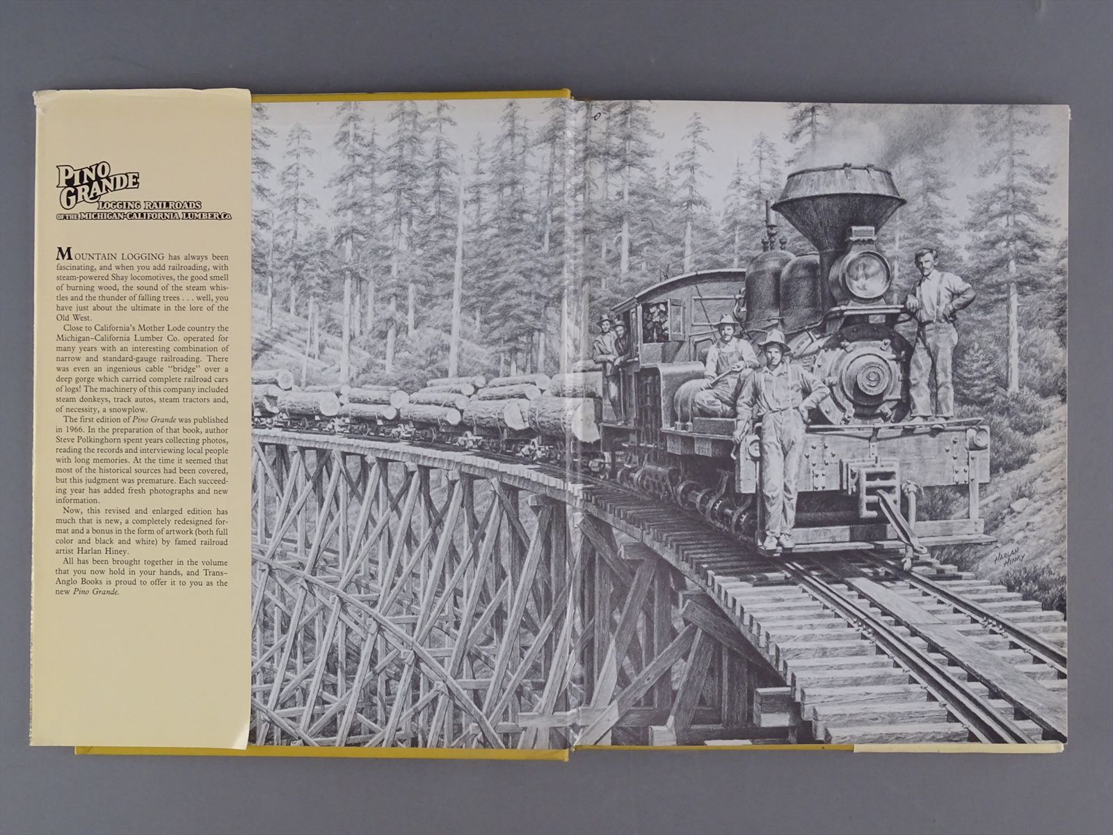 Railroad Book: Pino Grande - Logging Railroads - R. Polkinghorn - SIGNED