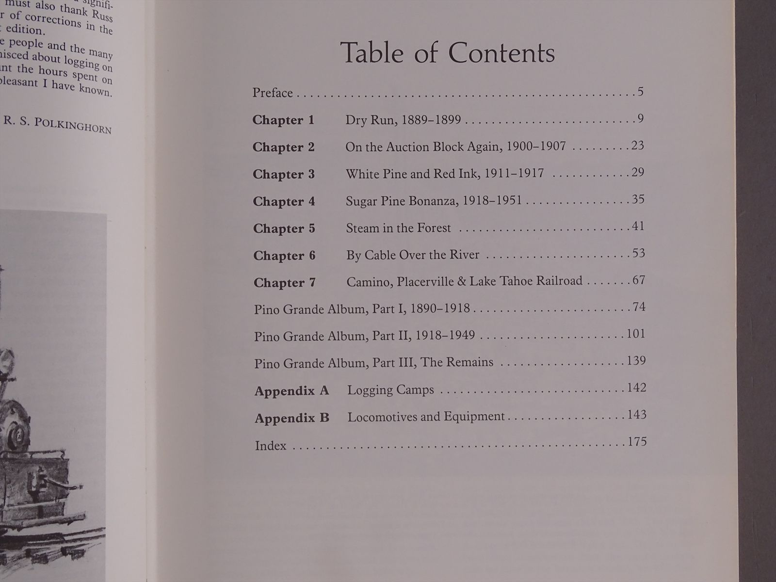 Railroad Book: Pino Grande - Logging Railroads - R. Polkinghorn - SIGNED