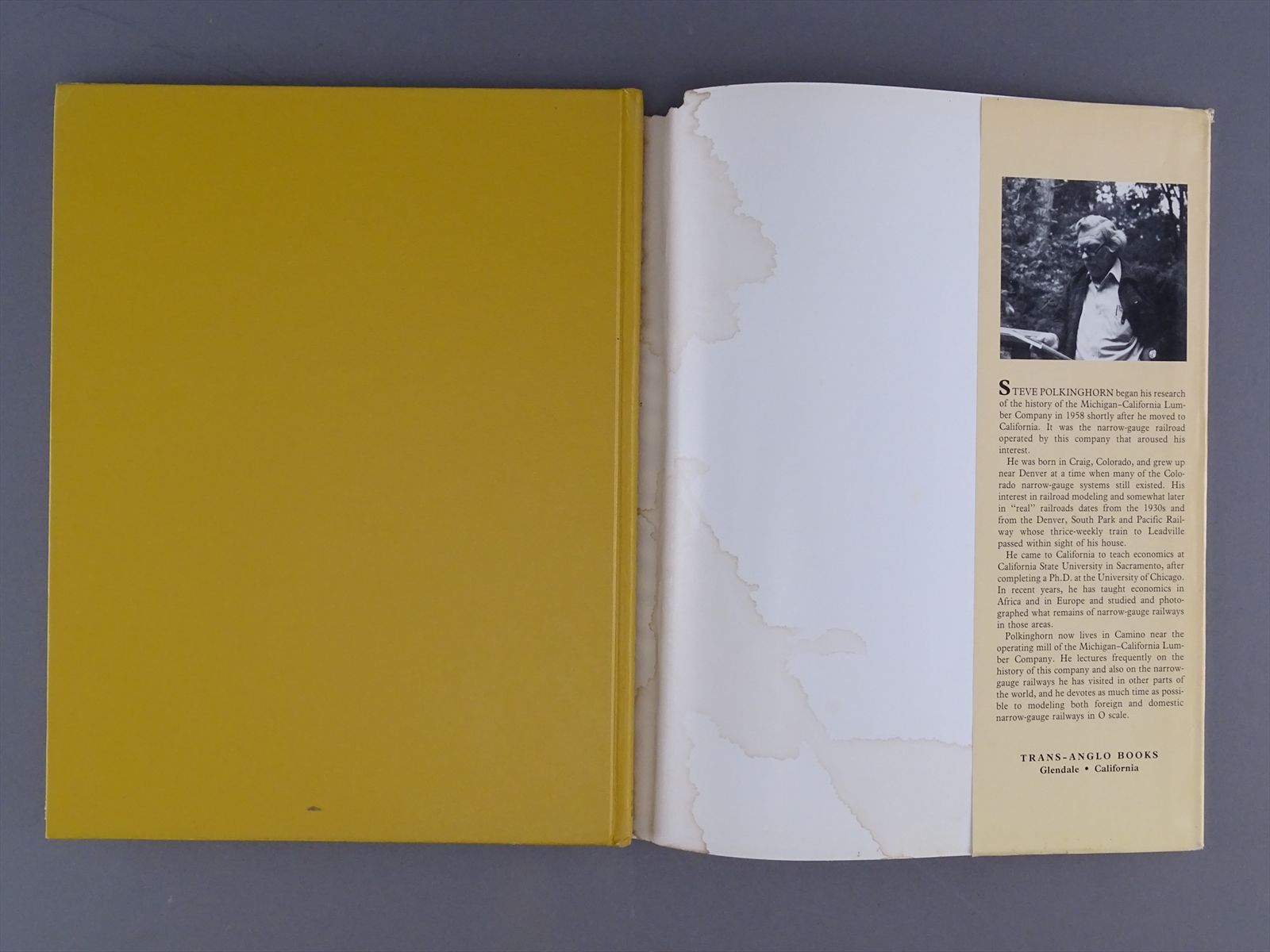 Railroad Book: Pino Grande - Logging Railroads - R. Polkinghorn - SIGNED