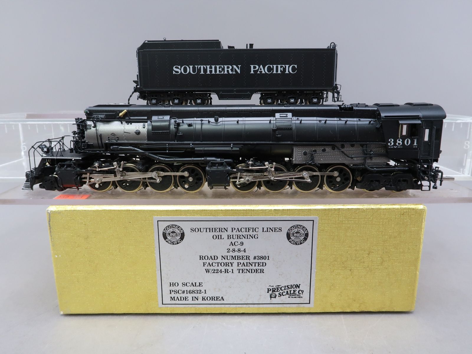 HO Brass Model - PSC 16832-1 SP Southern Pacific AC-9 Oil 2-8-8-4 #3801 ...