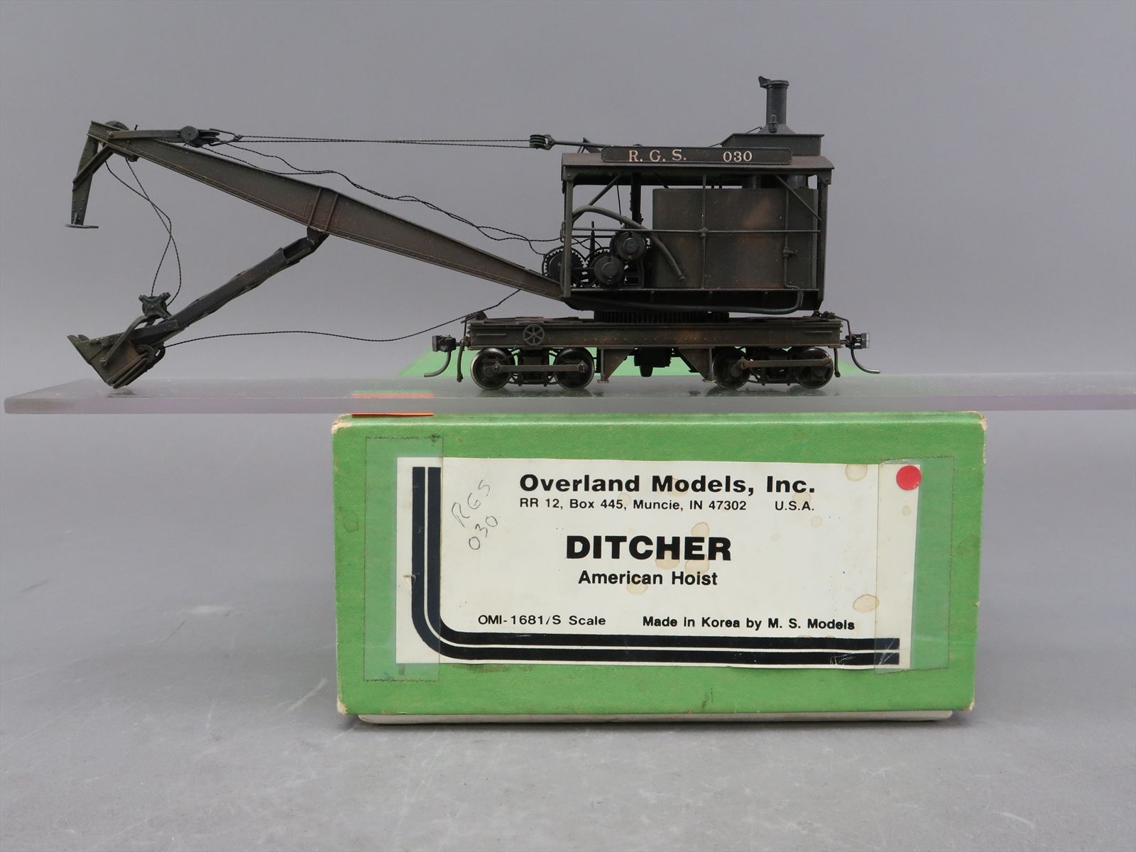 S Brass Model - OMI 1681 RGS Rio Grande Southern American Hoist Ditcher ...
