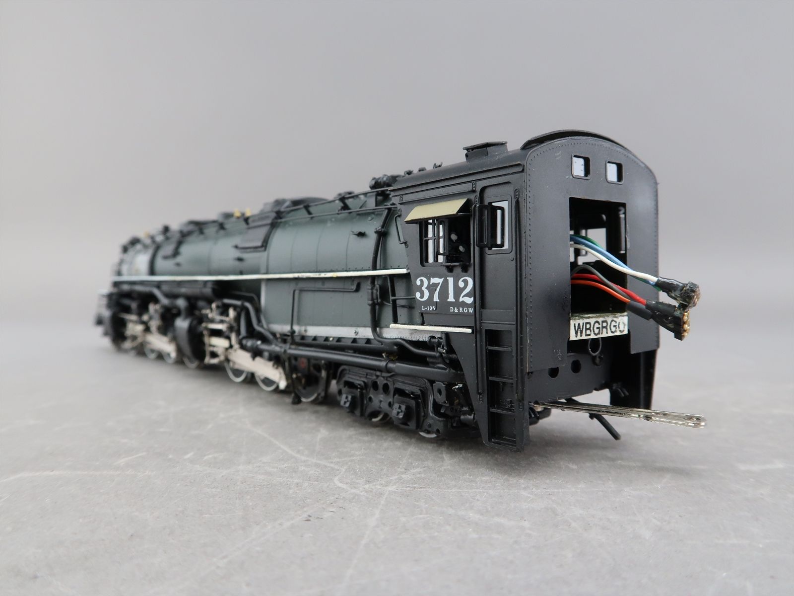 HO Brass Model - Key D&RGW Rio Grande L-105 Challenger 4-6-6-4 #3712 As ...