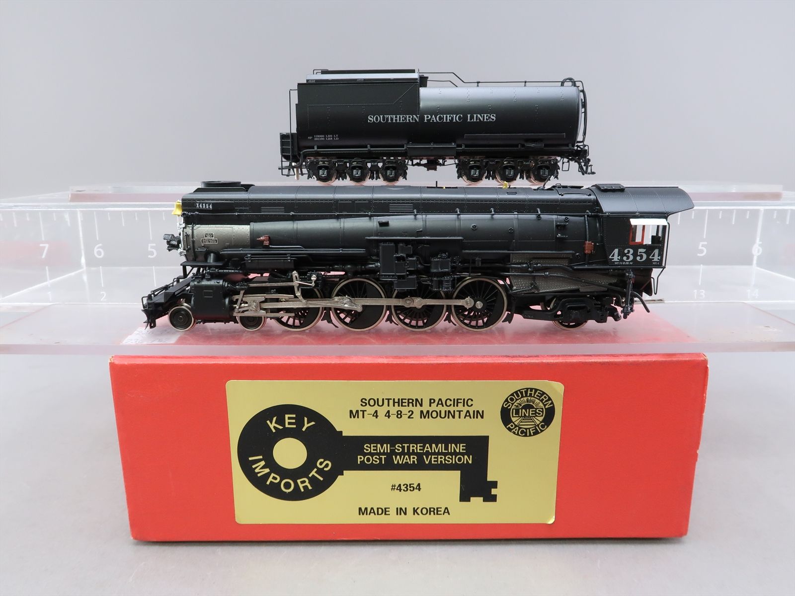 HO Brass Model - Key SP Southern Pacific MT-4 4-8-2 Semi-Streamline Post-War Version #4354 - F/P ...