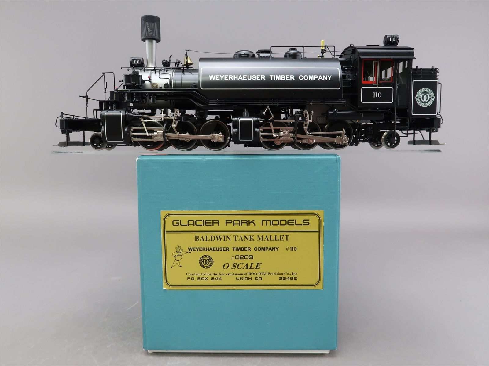 O Brass Model - GPM 0203 Weyerhaeuser Timber Co. Baldwin Tank Mallet ...