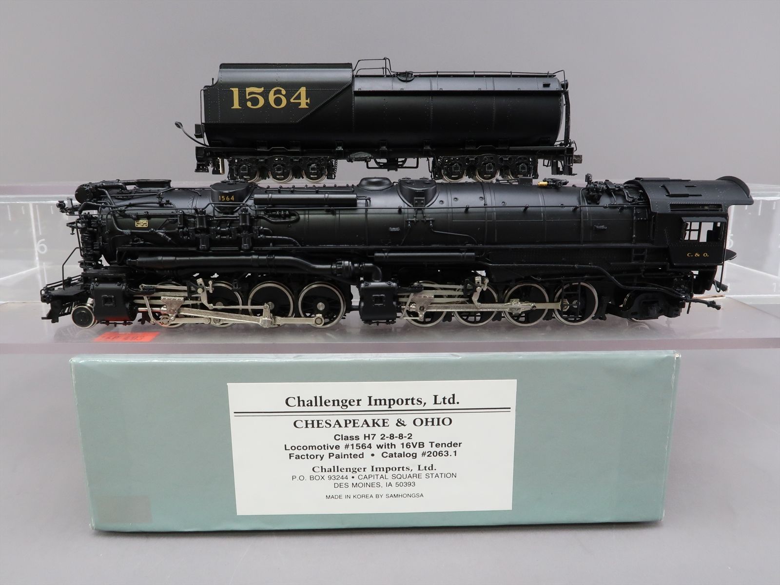 HO Brass Model - CIL 2063.1 C&O Chesapeake & Ohio H7 2-8-8-2 #1564 - F ...
