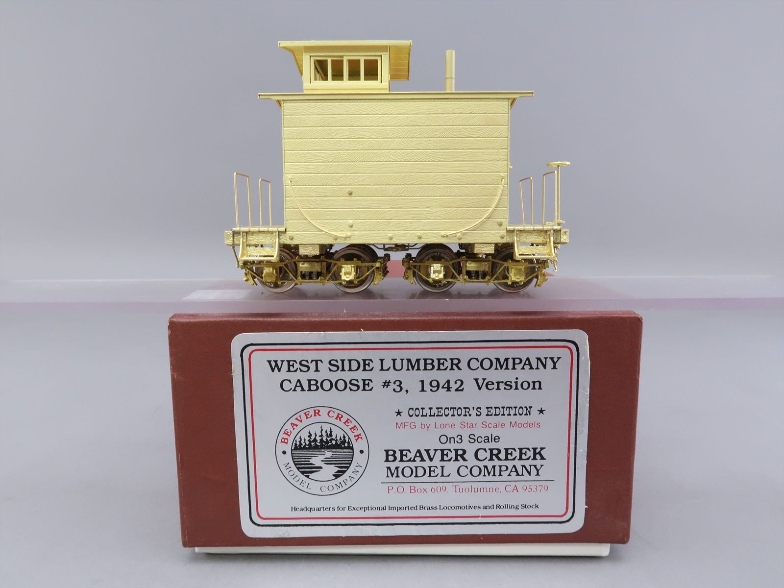 On3 Brass Model - Beaver Creek WSLCO West Side Lumber Caboose #3 1942 ...
