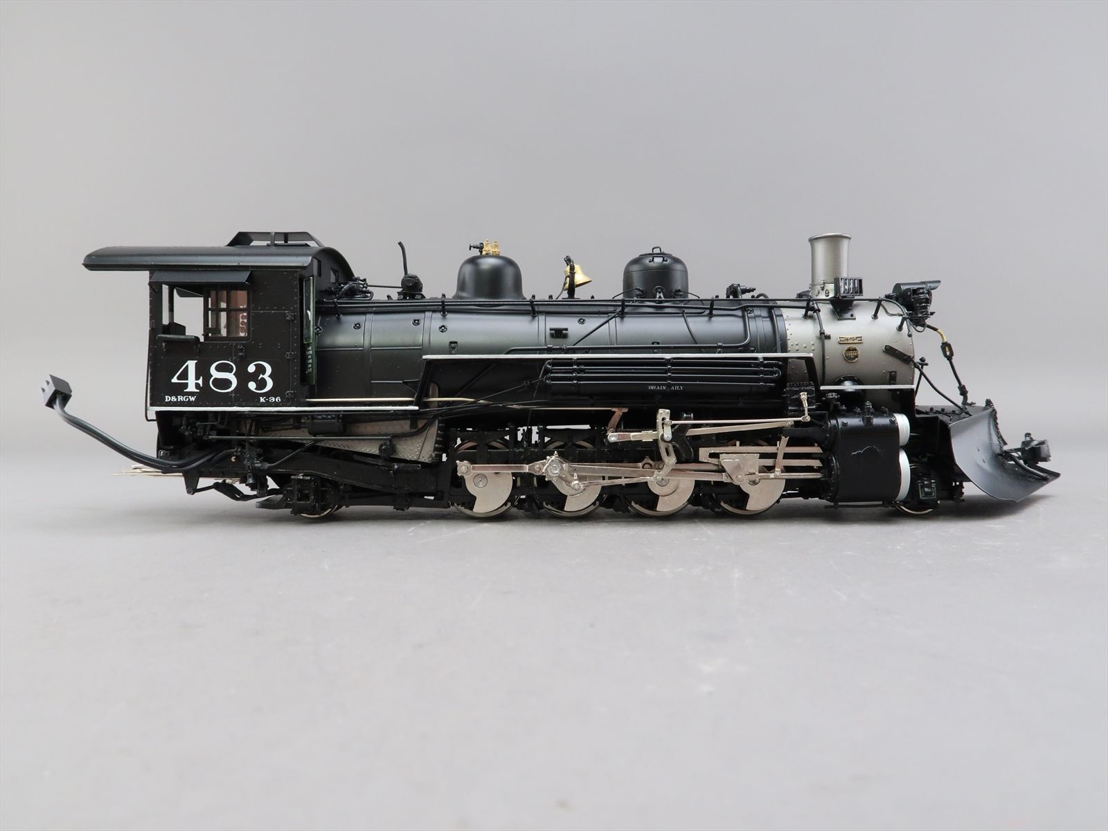 On3 Brass Model - PSC 16253 D&RGW Rio Grande K-36 2-8-2 Crown Series #483 - F/P - 1987 Run ...