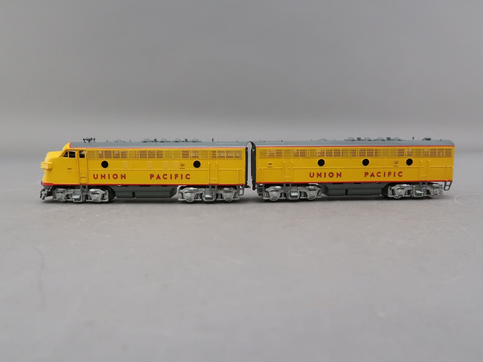 N Brass Model - Hallmark UP Union Pacific F7A/B Yellow & Gray - F/P ...