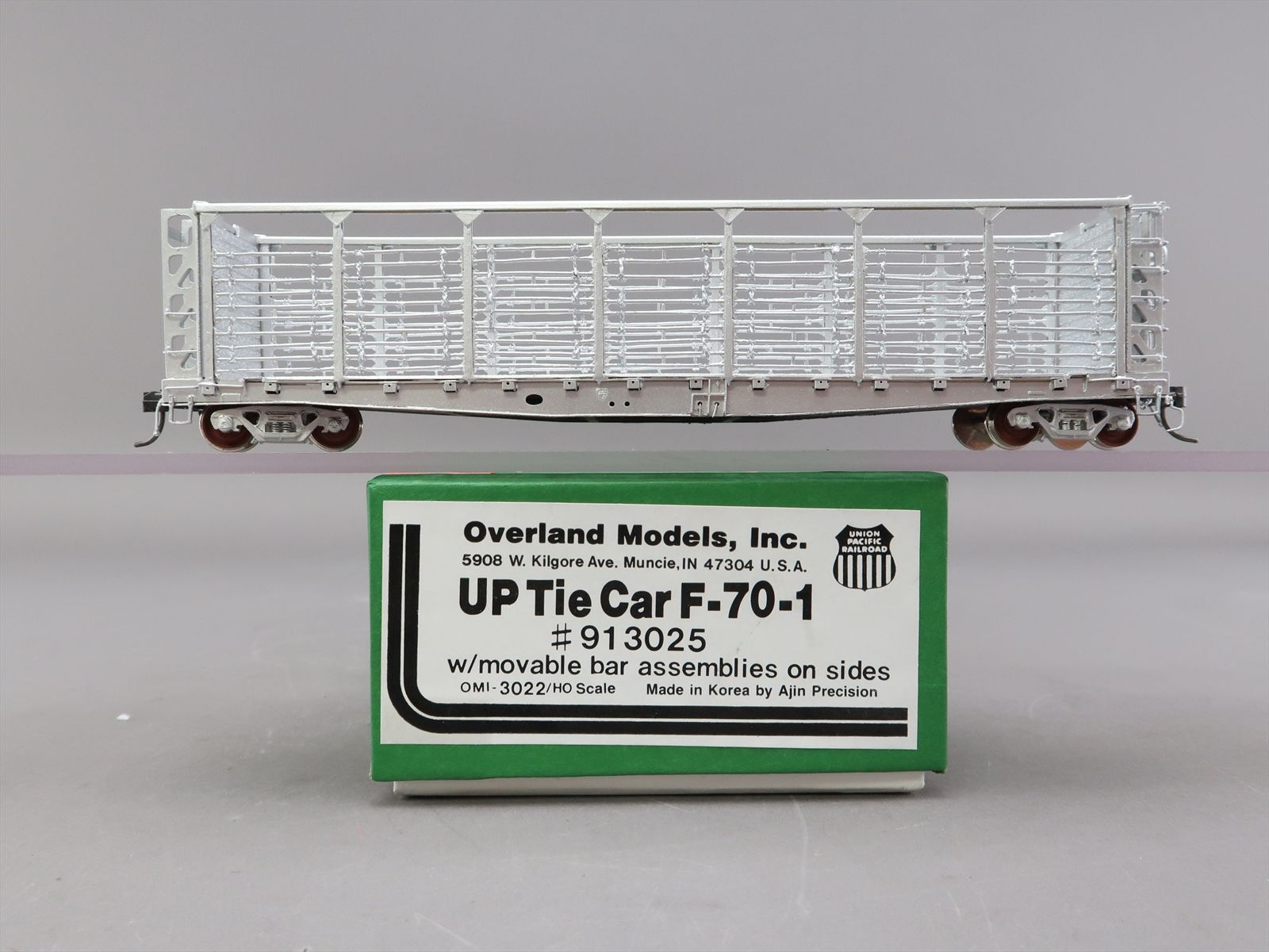 HO Brass Model - OMI 3022 UP Union Pacific F-70-1 Tie Car Silver ...