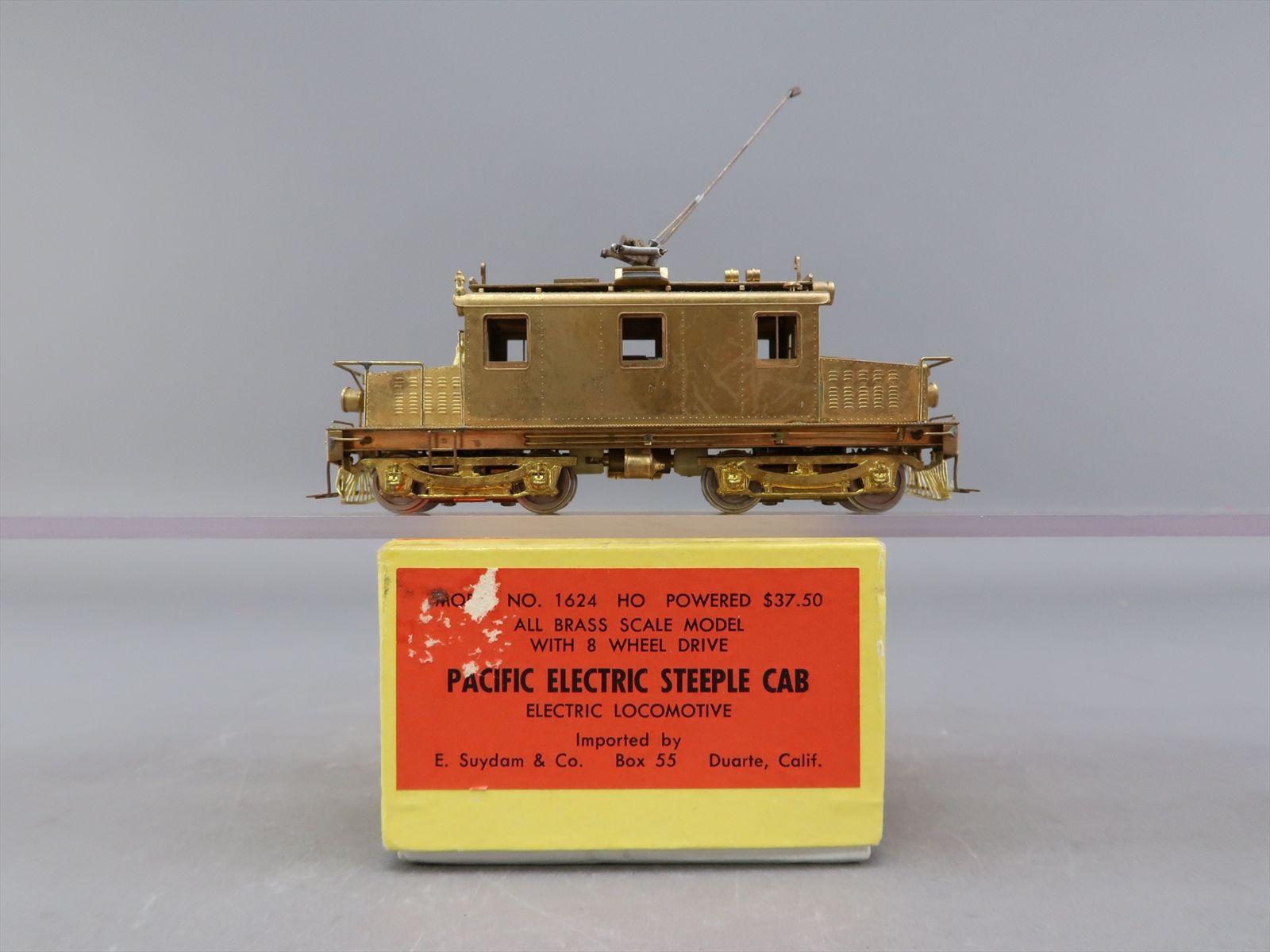 HO Brass Model - Suydam 1624 PE Pacific Electric Steeple Cab 8 Wheel ...