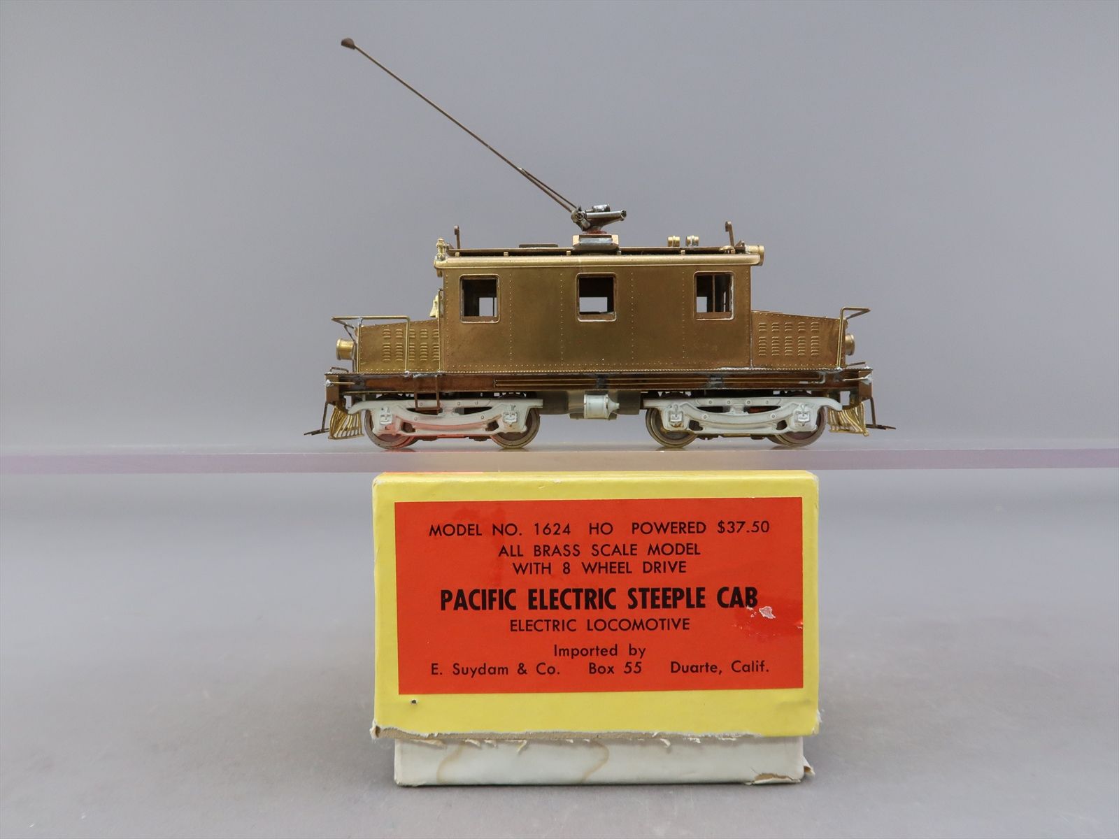 HO Brass Model - Suydam 1624 PE Pacific Electric Steeple Cab 8 Wheel ...