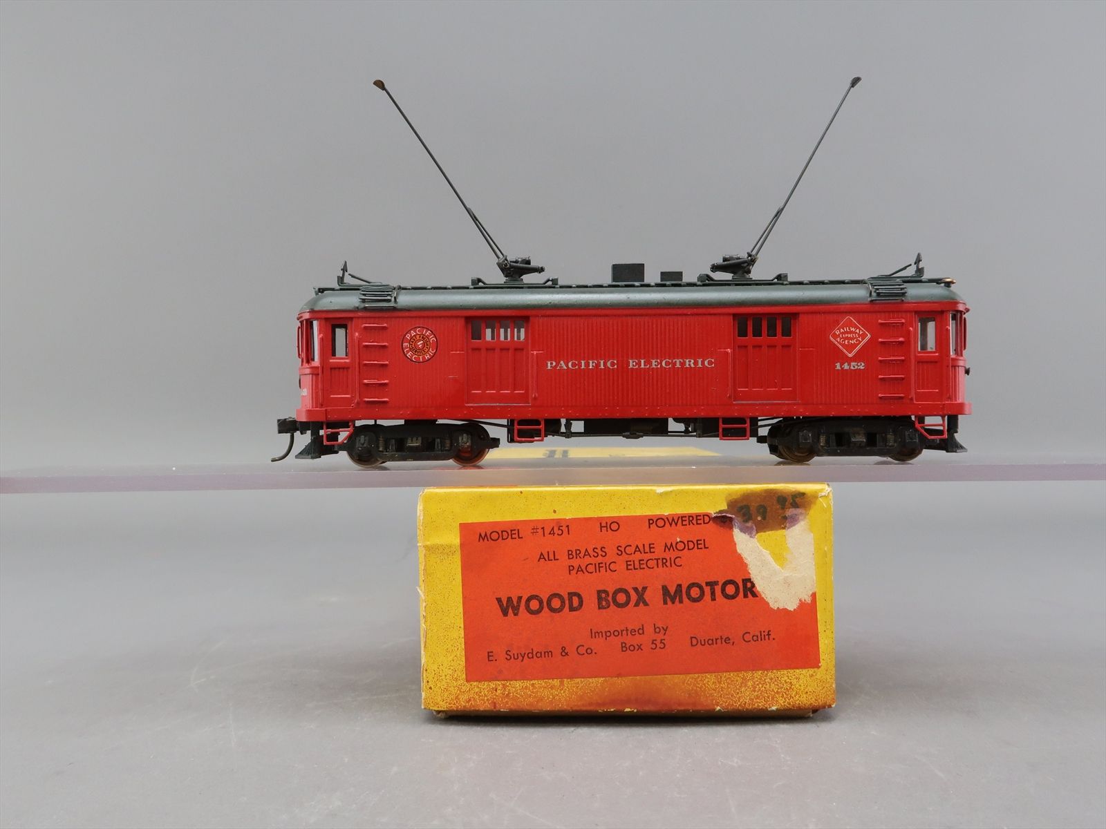 HO Brass Model - Suydam 1451 PE Pacific Electric Steeple Cab 8 Wheel ...