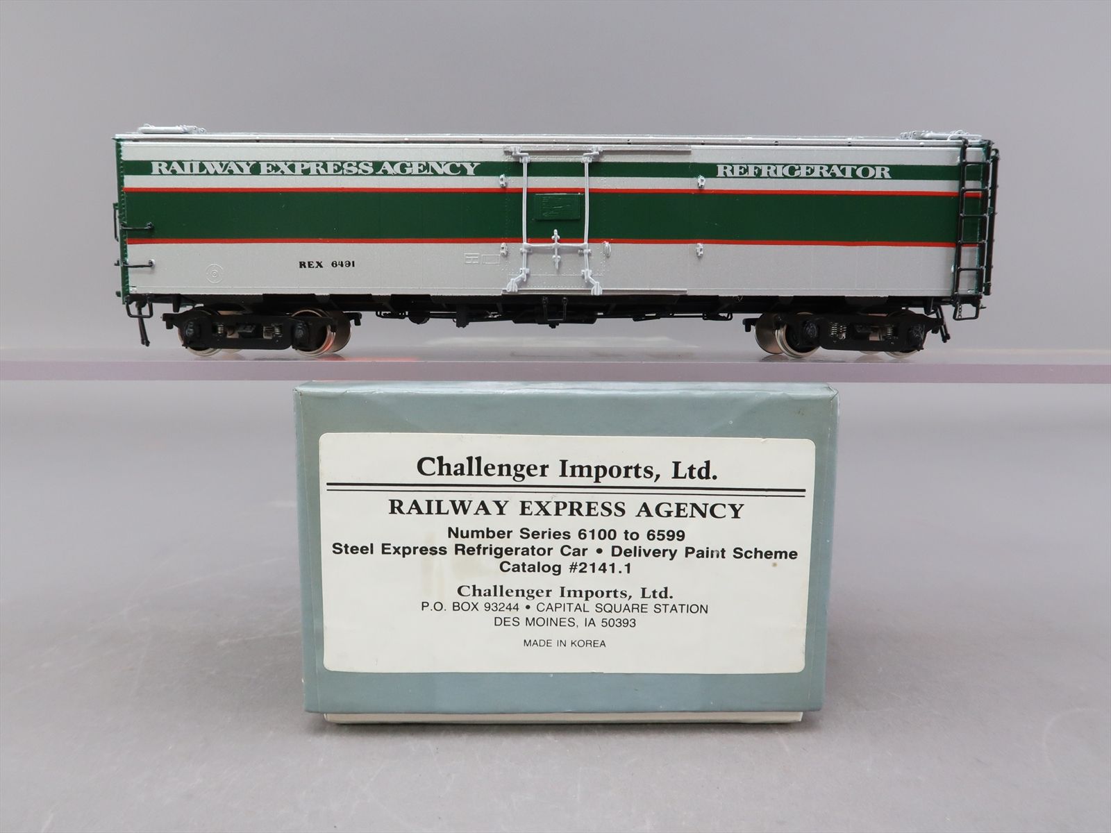 HO Brass Model - CIL 2141.1 REA Railway Express Agency Reefer Steel ...