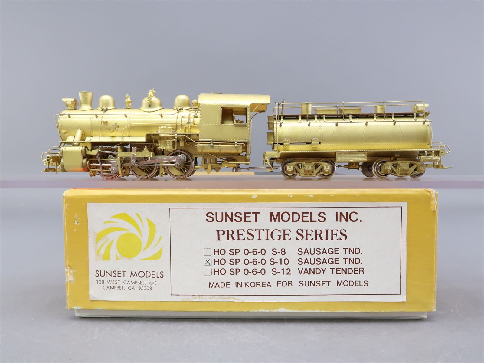 HO Brass Model - Sunset SP Southern Pacific S-10 0-6-0 Prestige Series ...