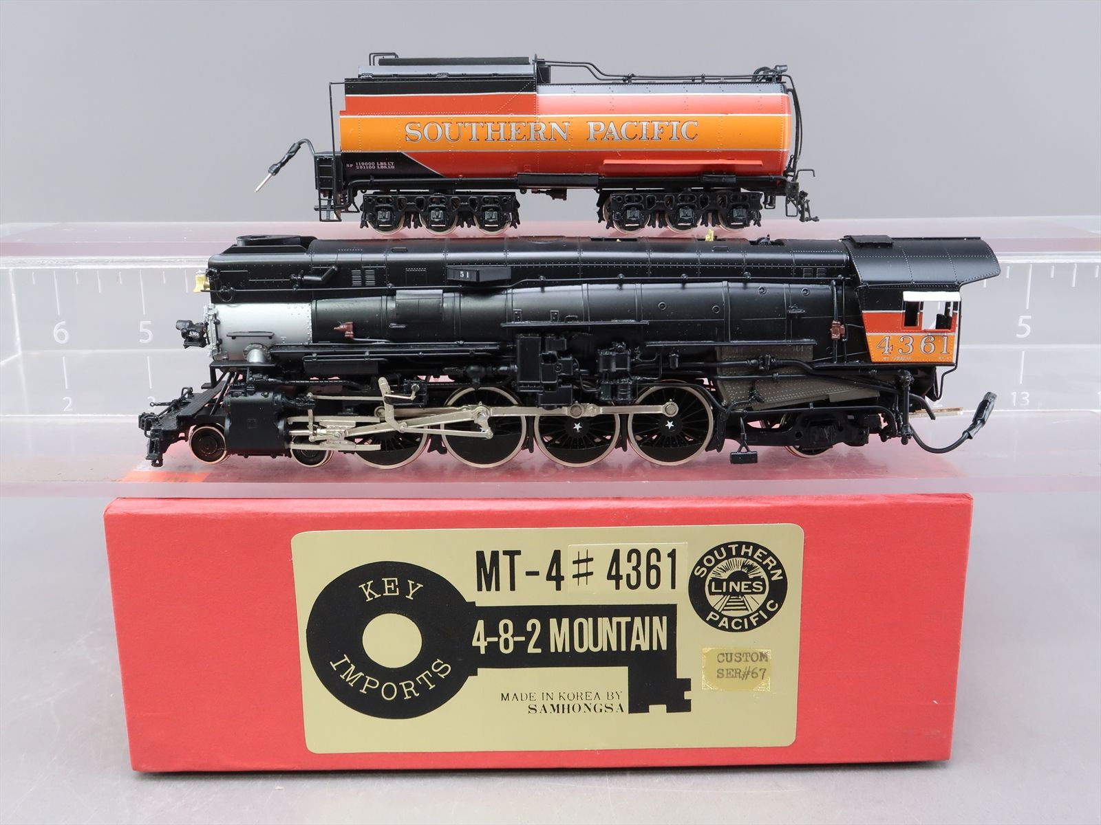 HO Brass Model - Key CS#67 SP Southern Pacific MT-4 4-8-2 #4361 Partial ...