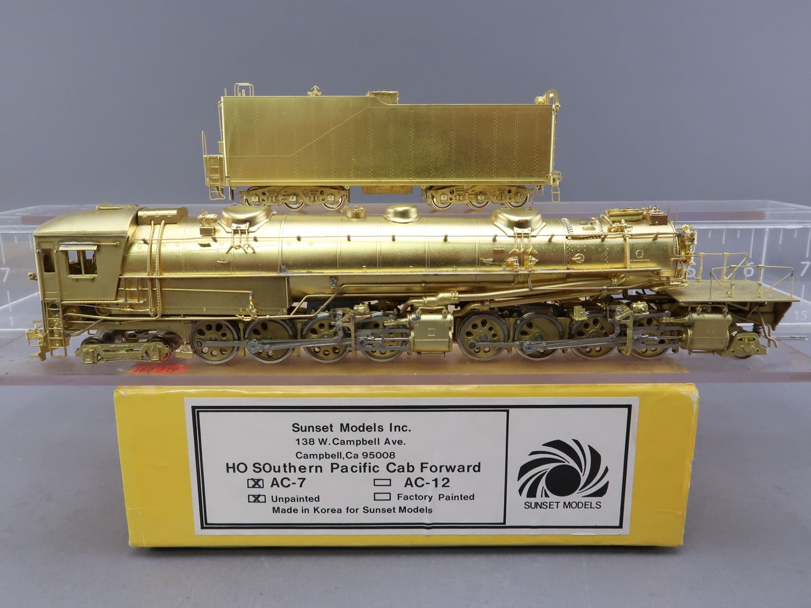 HO Brass Model - Sunset SP Southern Pacific 4-8-8-2 AC-7 Cab Forward - Unpainted - 1991 Run - SMI