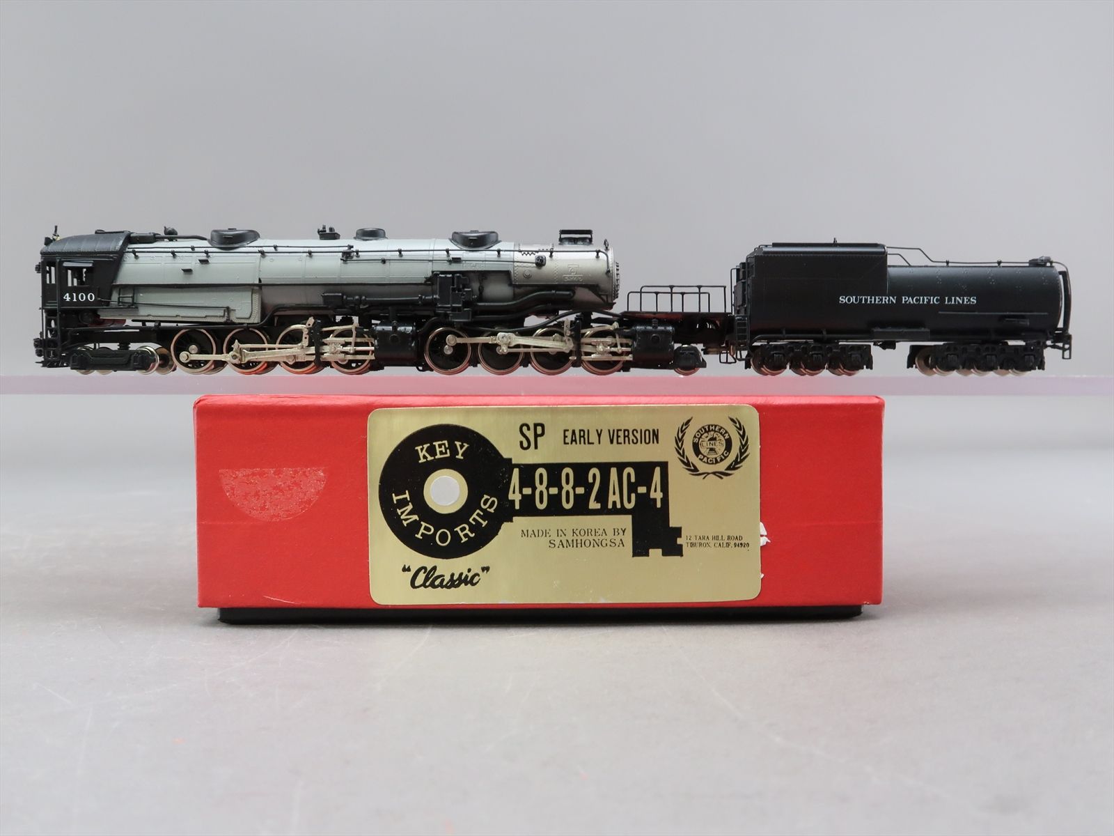 N Brass Model - Key SP Southern Pacific AC-4 4-8-8-2 Early Version #4100 - Pro Paint - Samhongsa