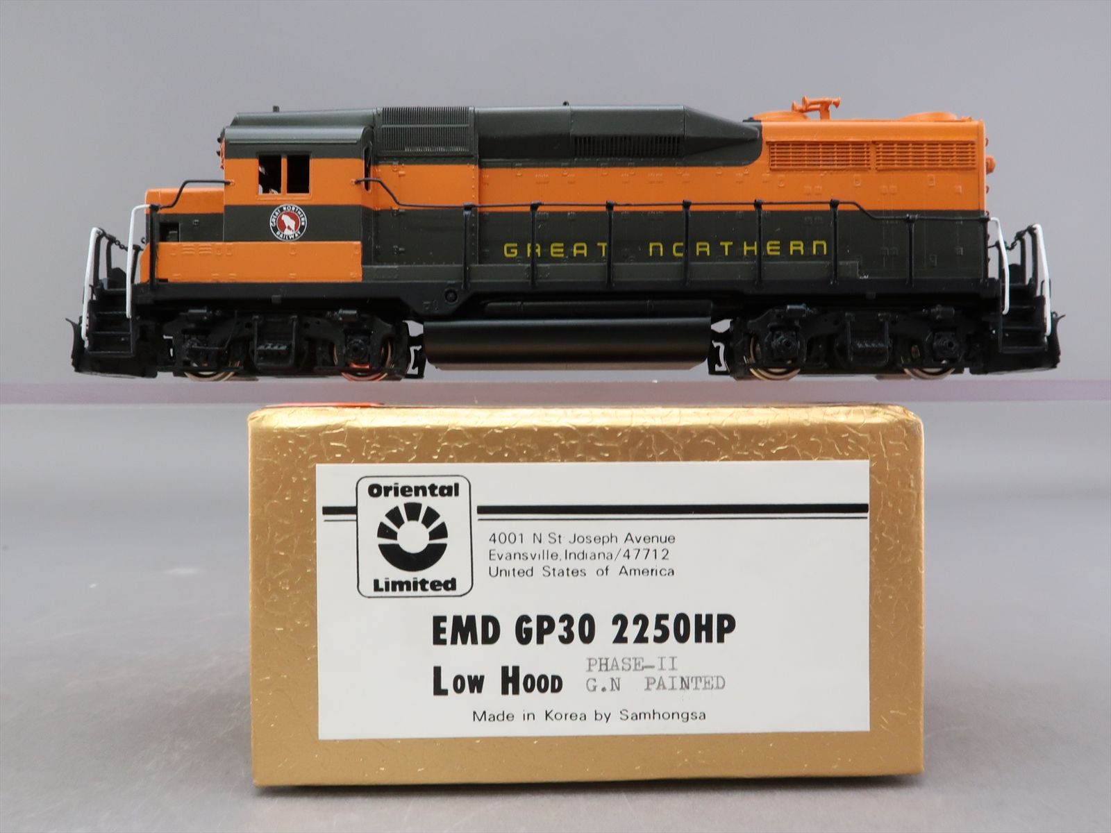 HO Brass Model - Oriental GN Great Northern GP30 Phase II - F/P - Samhongsa
