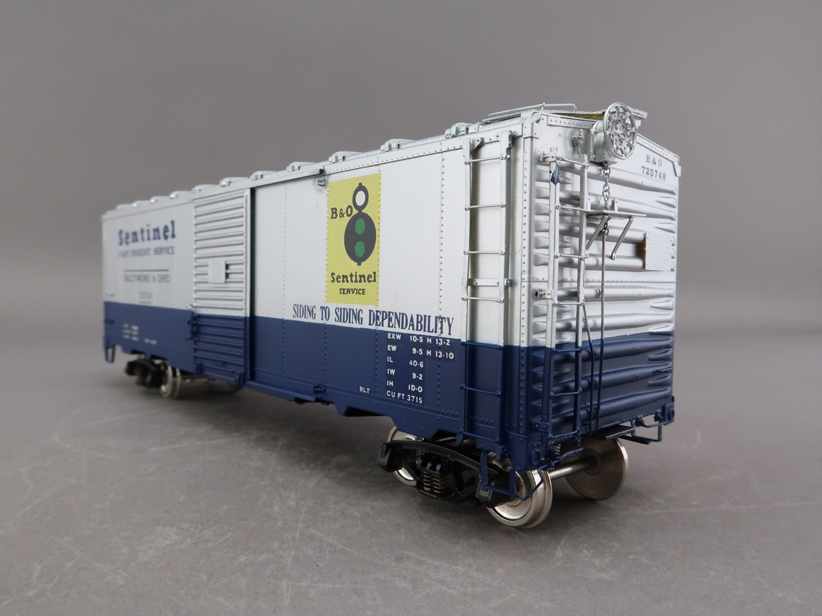 O Brass Model - PSC 16307 B&O Baltimore & Ohio AAR 40' Boxcar Sentinel ...