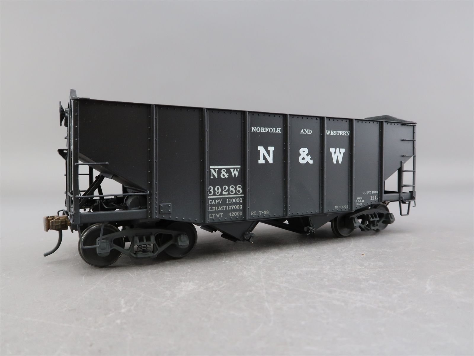 O Brass Model - PSC 15087 N&W Norfolk & Western 55 Ton Twin Hopper HL ...