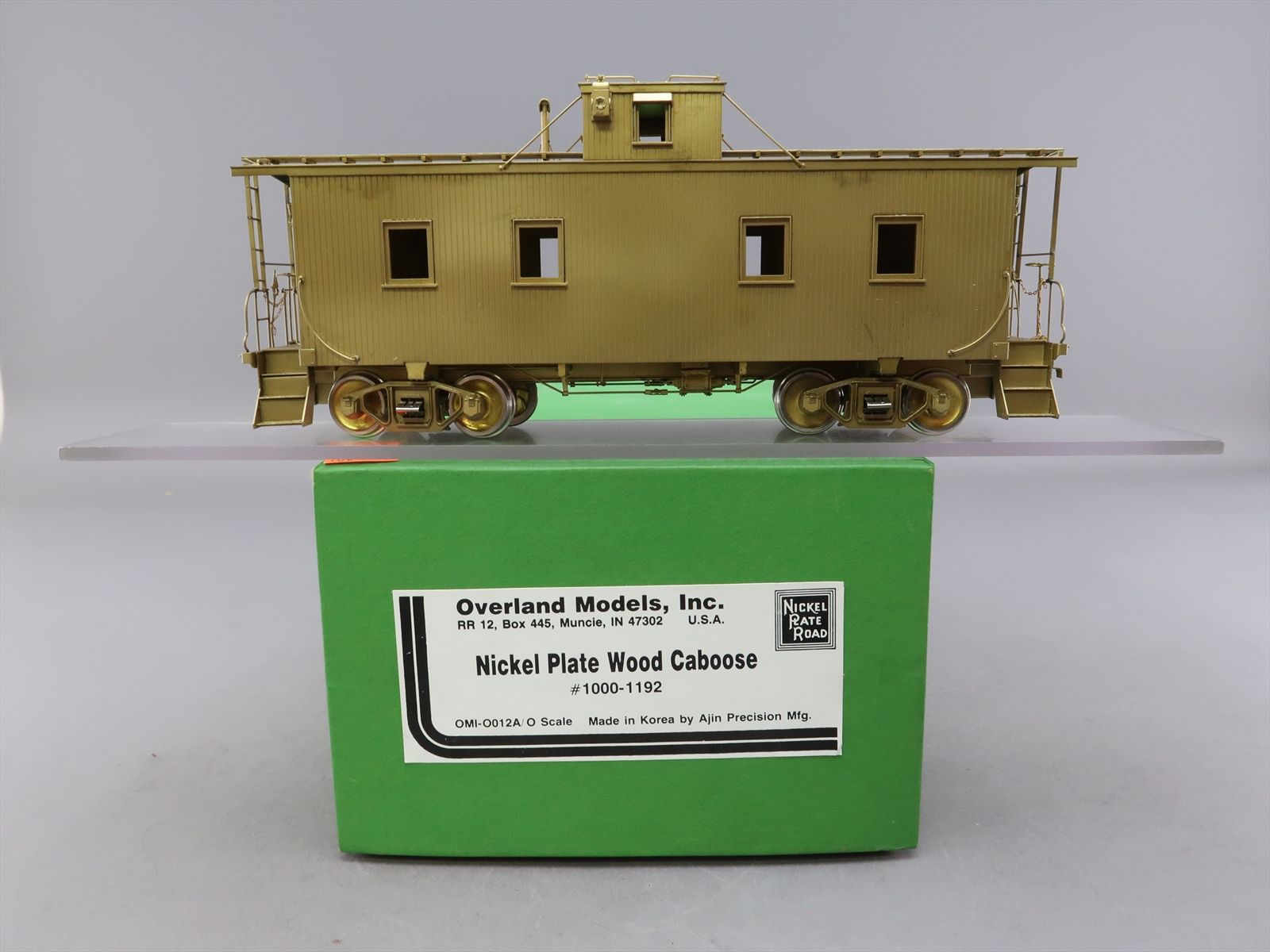 O Brass Model - OMI 0012A NKP Nickel Plate Road Wood Caboose #1000 ...