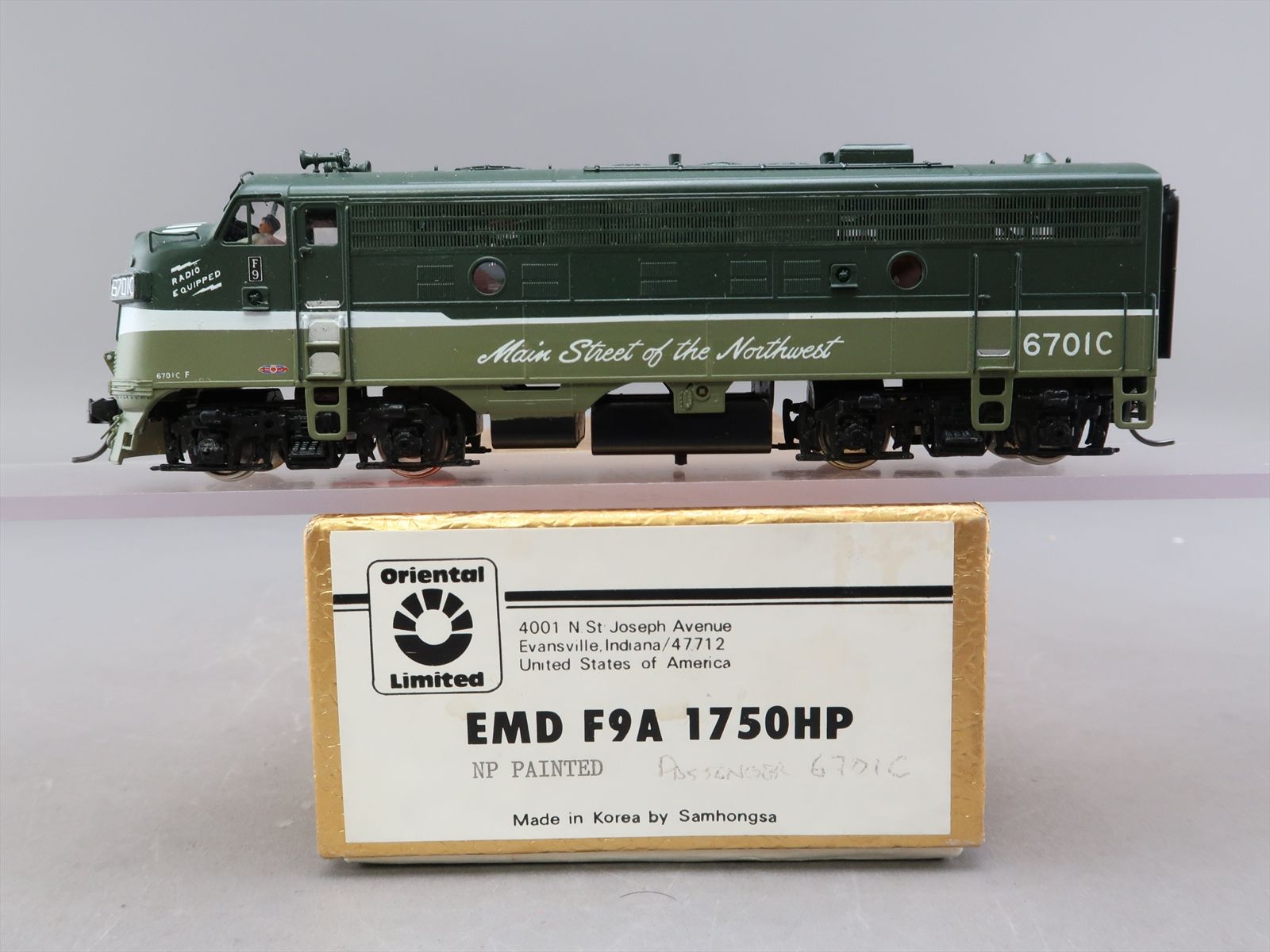 HO Brass Model - Oriental NP Northern Pacific EMD F9 F9A 1750HP #6701C ...
