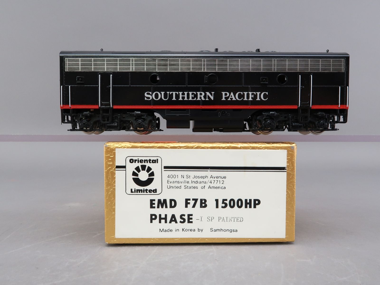 HO Brass Model - Oriental SP Southern Pacific F7 F7B Black Widow Phase ...
