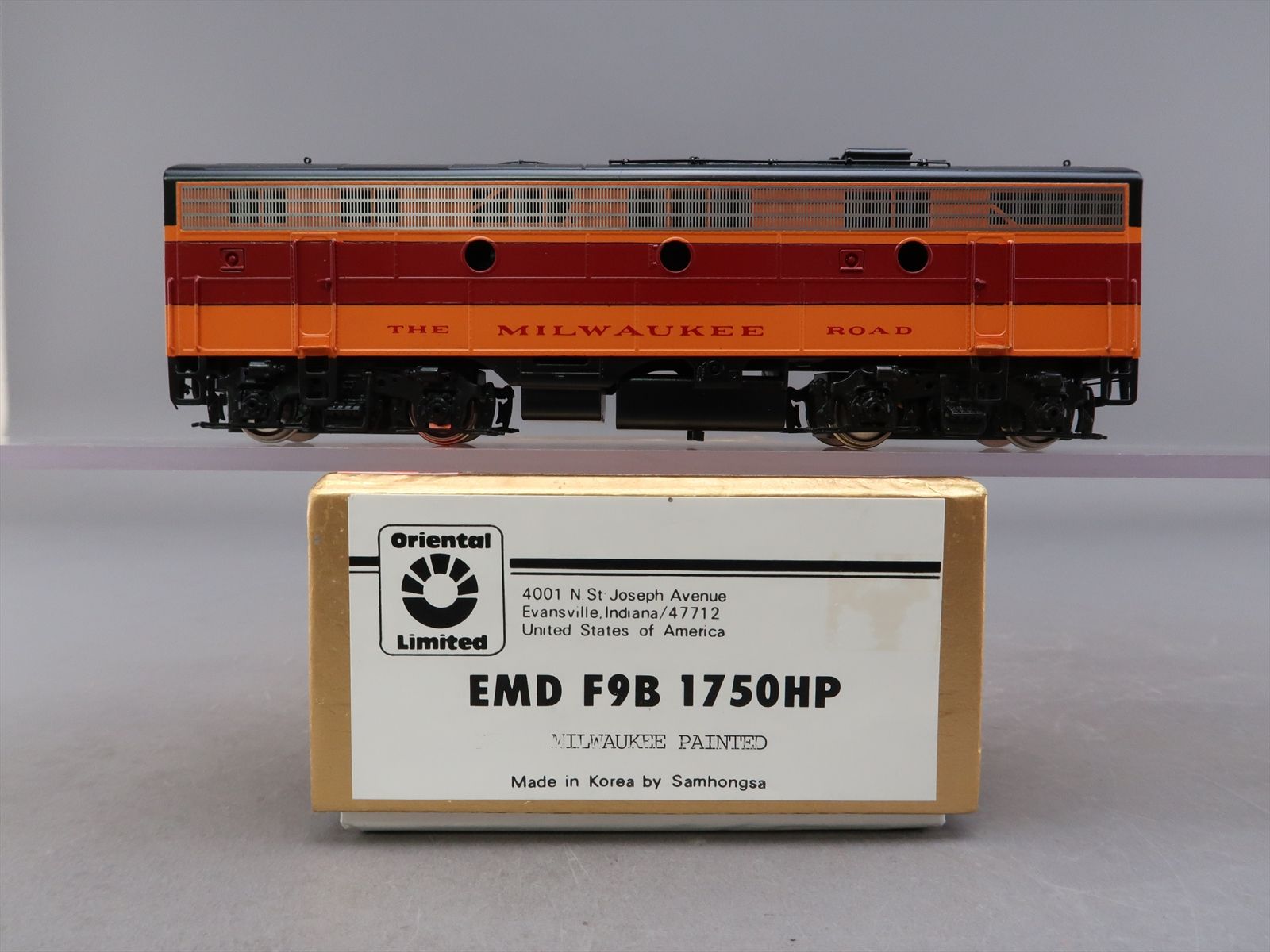 HO Brass Model - Oriental MILW Milwaukee F9 F9B 1750HP - F/P - 1989 Run ...