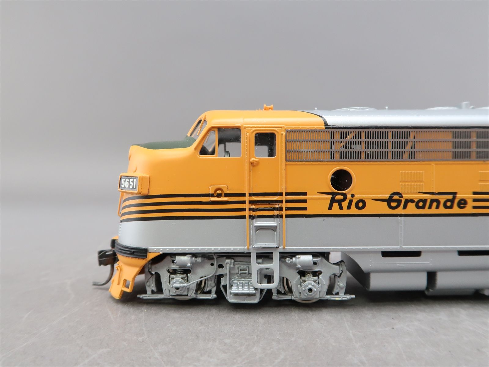 HO Brass Model - Oriental D&RGW Rio Grande EMD F7 F7A 1500HP Phase II - F/P - 1987 Run - Samhongsa