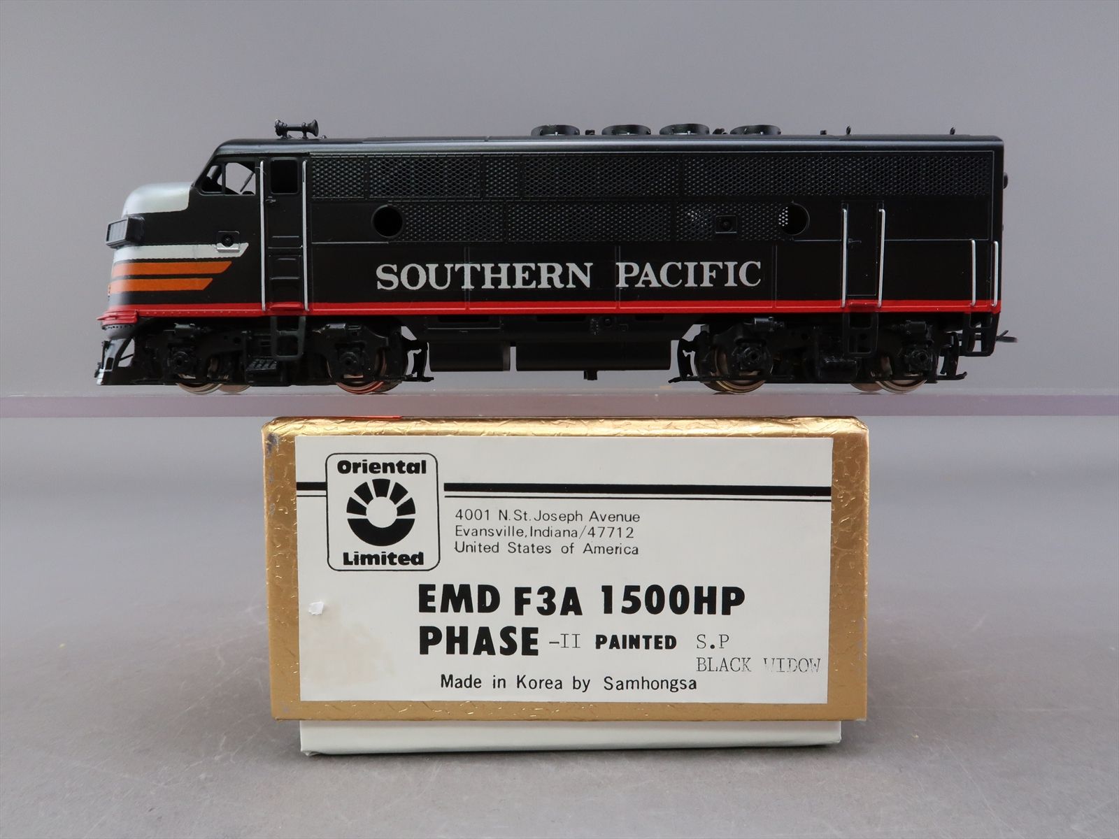 HO Brass Model - Oriental SP Southern Pacific F3 F3A Black Widow - F/P ...