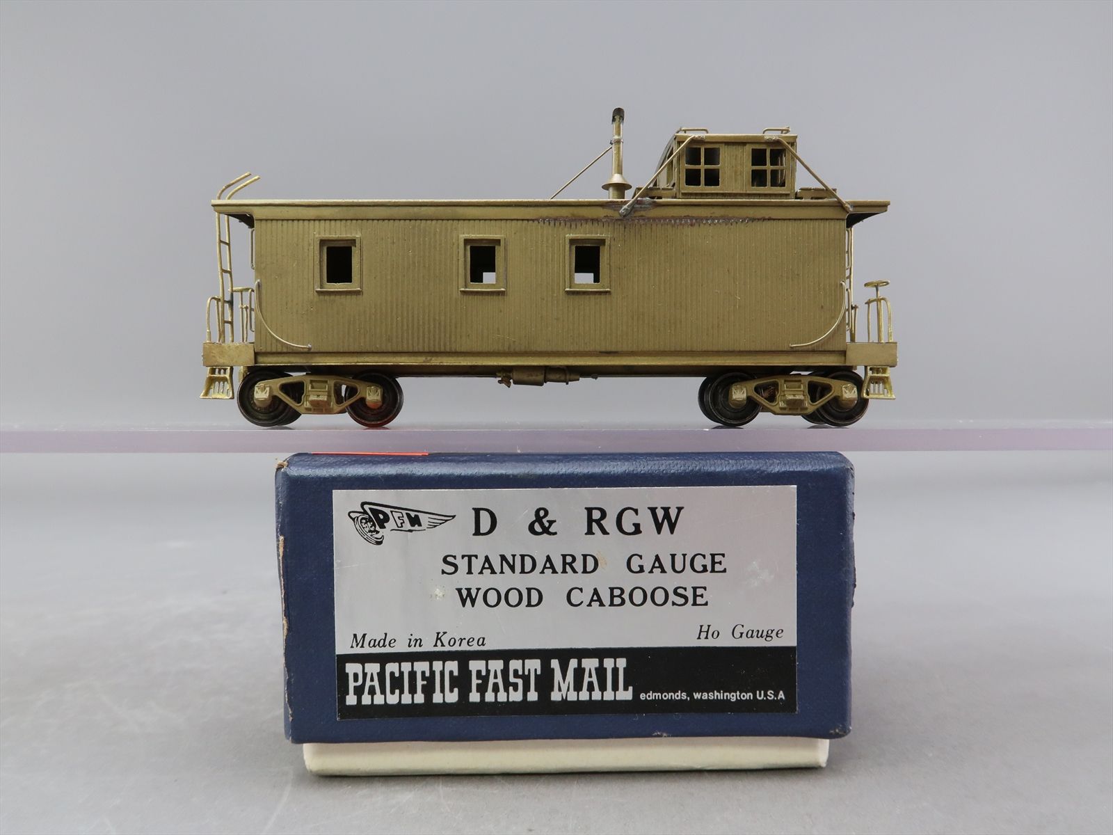 HO Brass Model - PFM D&RGW Rio Grande Wood Caboose - Unpainted - 1979 ...