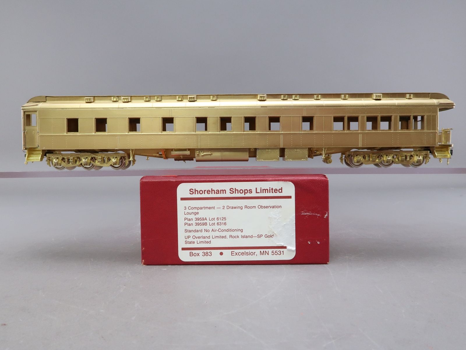 HO Brass Model - SSL 3959A UP / RI / SP Overland Limited / Golden State ...