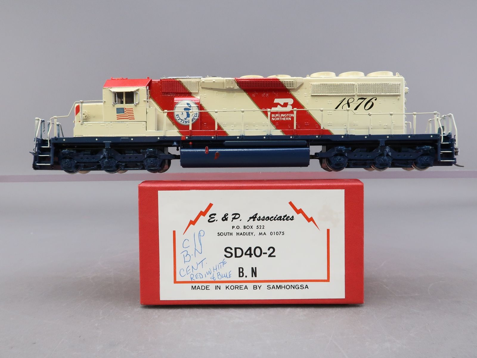 HO Brass Model - E&P BN Burlington Northern SD40-2 Centennial Custer ...