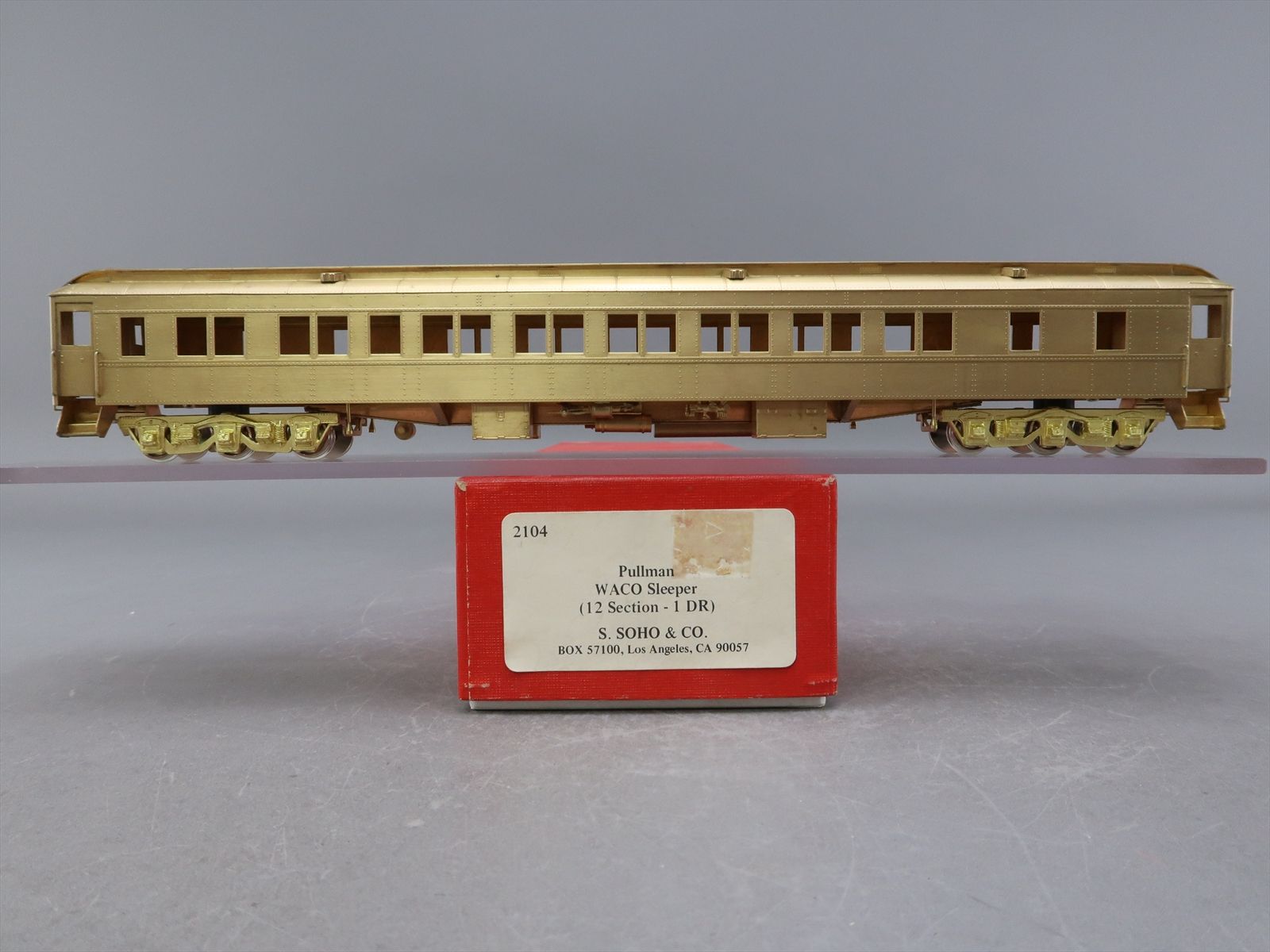 HO Brass Model - Soho 2104 Pullman 12-1 Sleeper WACO - Unpainted - 1979 ...