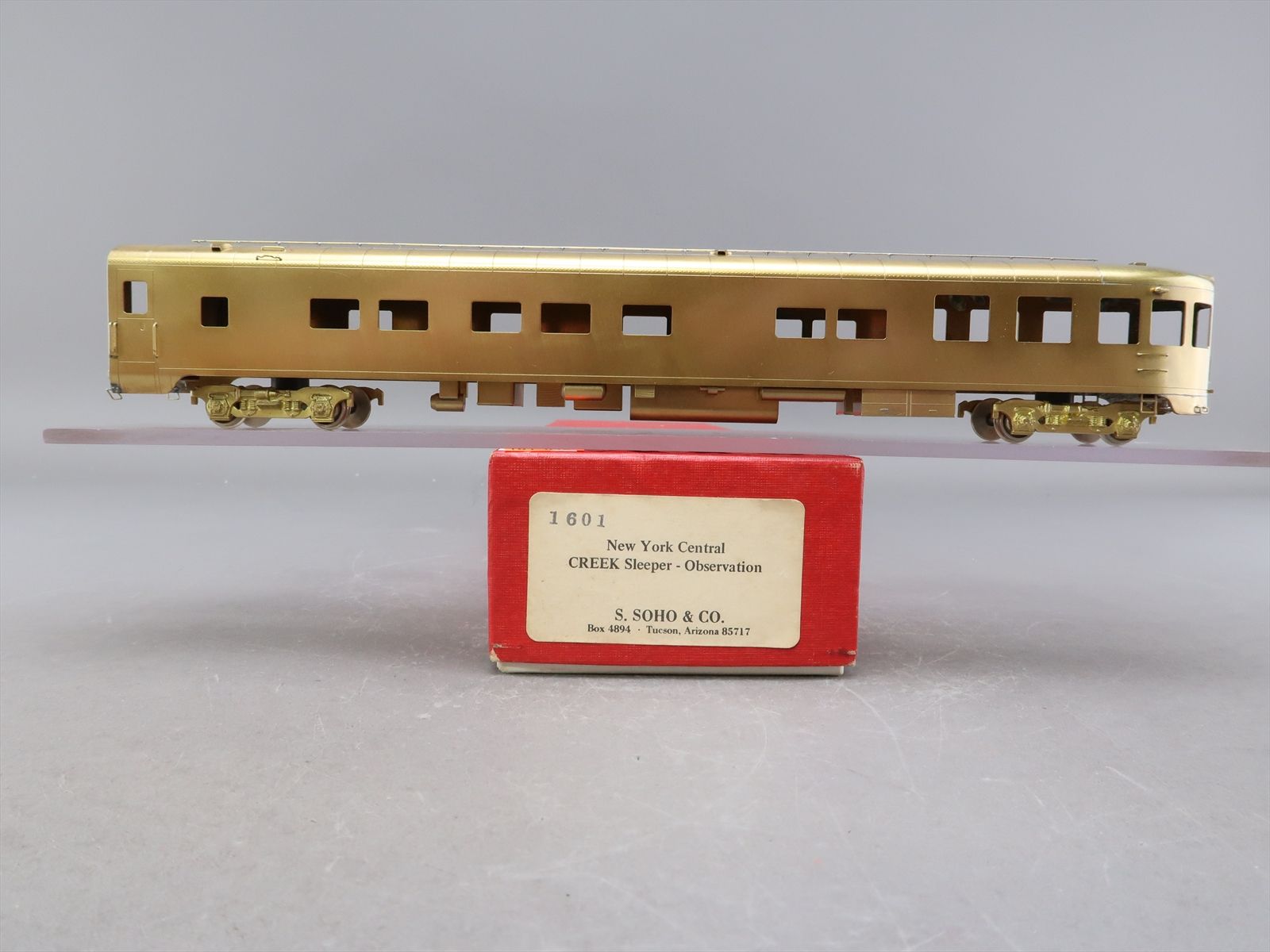 HO Brass Model - Soho 1601 NYC New York Central Sleeper Observation Creek Series - Unpainted ...