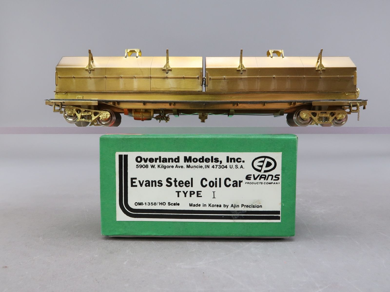 HO Brass Model - OMI 1358 Evans Steel Coil Car Type I - Unpainted ...