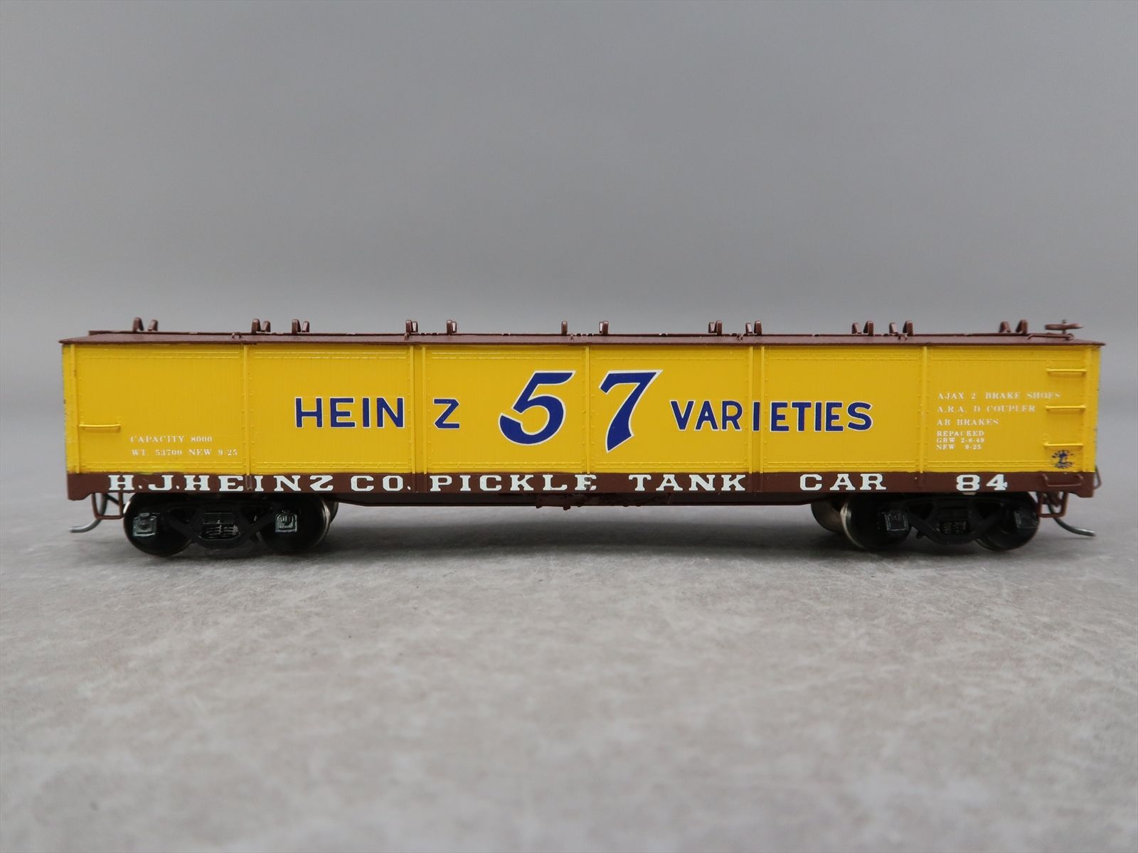 HO Brass Model - OMI 3156.1 HJHX Heinz 57 Pickle Tank Car #84 - F/P ...