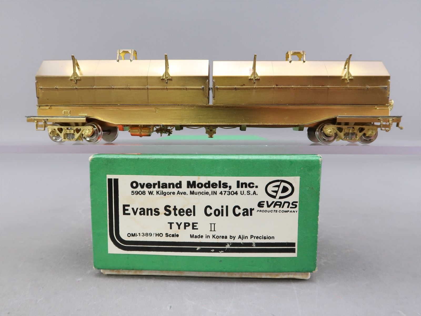 HO Brass Model - OMI 1389 Evans Steel Coil Car Type II - Unpainted ...