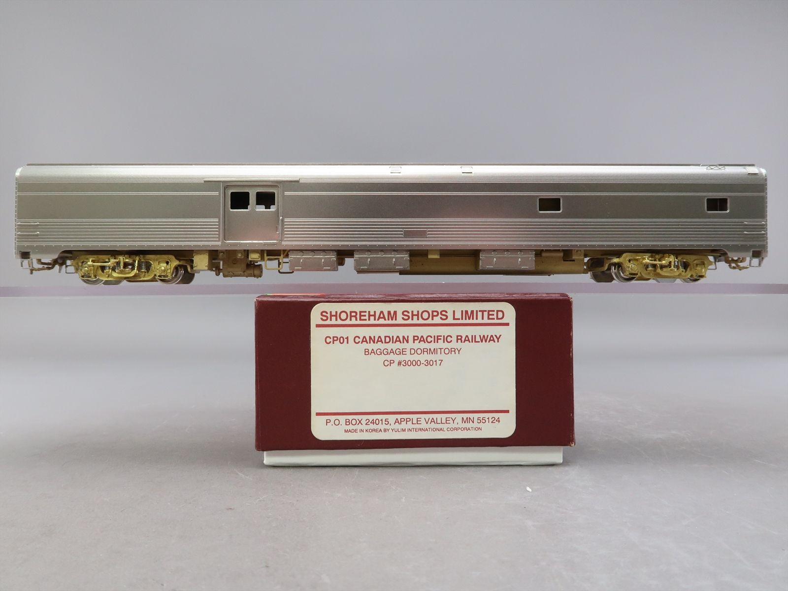 HO Brass Model - SSL CP01 CP CPR Canadian Pacific Baggage Dorm Dormitory #3000 - 3017 - F/Plated ...