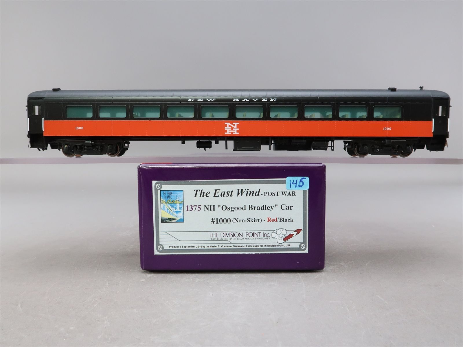 HO Brass Model - DP 1375 NH New Haven Osgood Bradley East Wind Post War ...