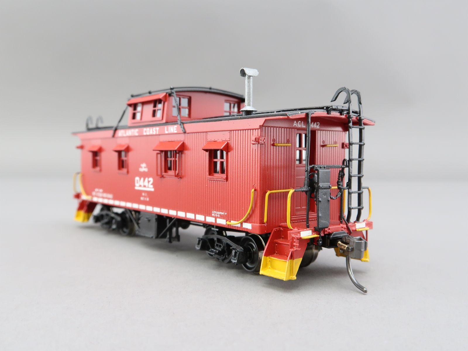 HO Brass Model - OMI 3885 ACL Atlantic Coast Line M-3 Wood Sheath Caboose #0442 - Custom - 1994 ...